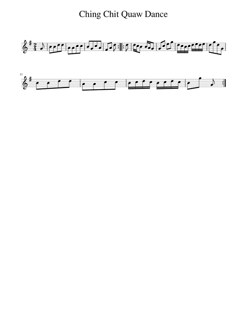 Ching Chit Quaw Dance Sheet music for Piano (Solo) Easy | Musescore.com
