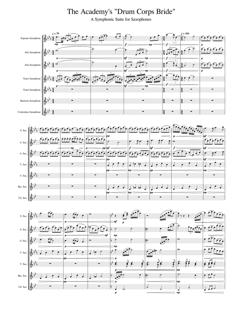 The Academy's "Drum Corpse Bride" - A Symphonic Suite for Saxophones ...