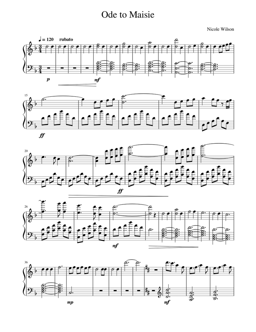 GCSE Composition Sheet Music for Piano (Solo) | MuseScore.com