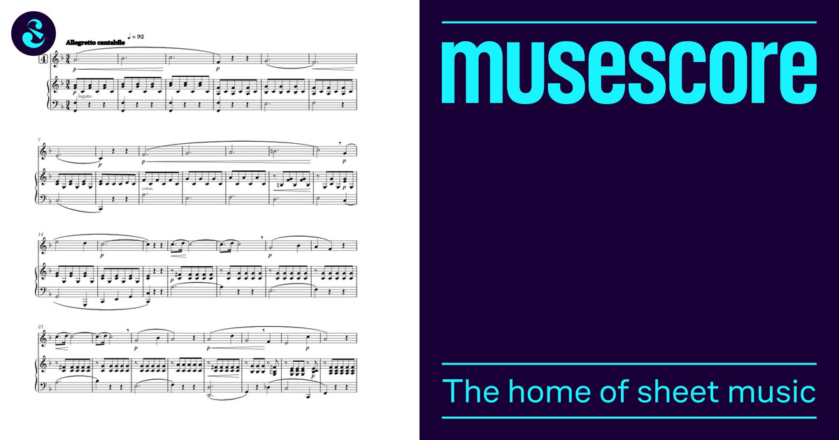 Lesson 4 for Medium Voice, Op. 9, Part 1 – Giuseppe Concone Sheet music ...