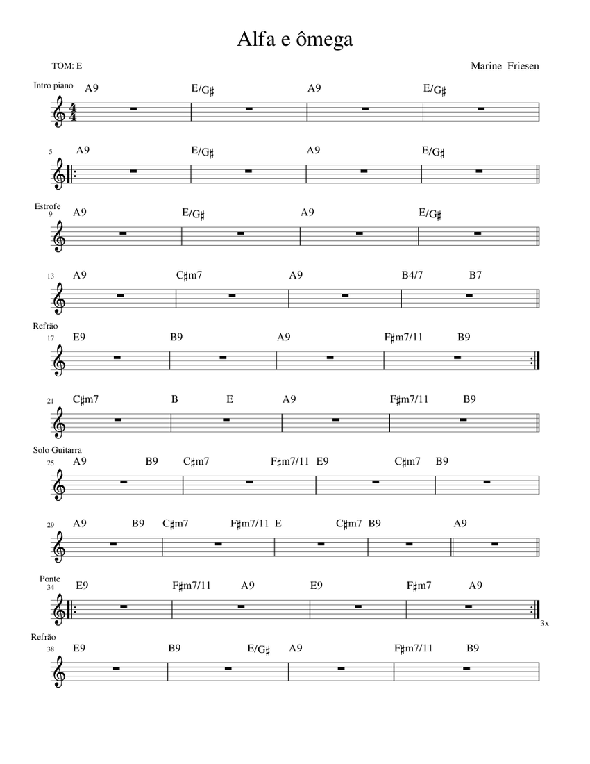 Alfa e mega Sheet music for Piano (Solo) Easy | Musescore.com