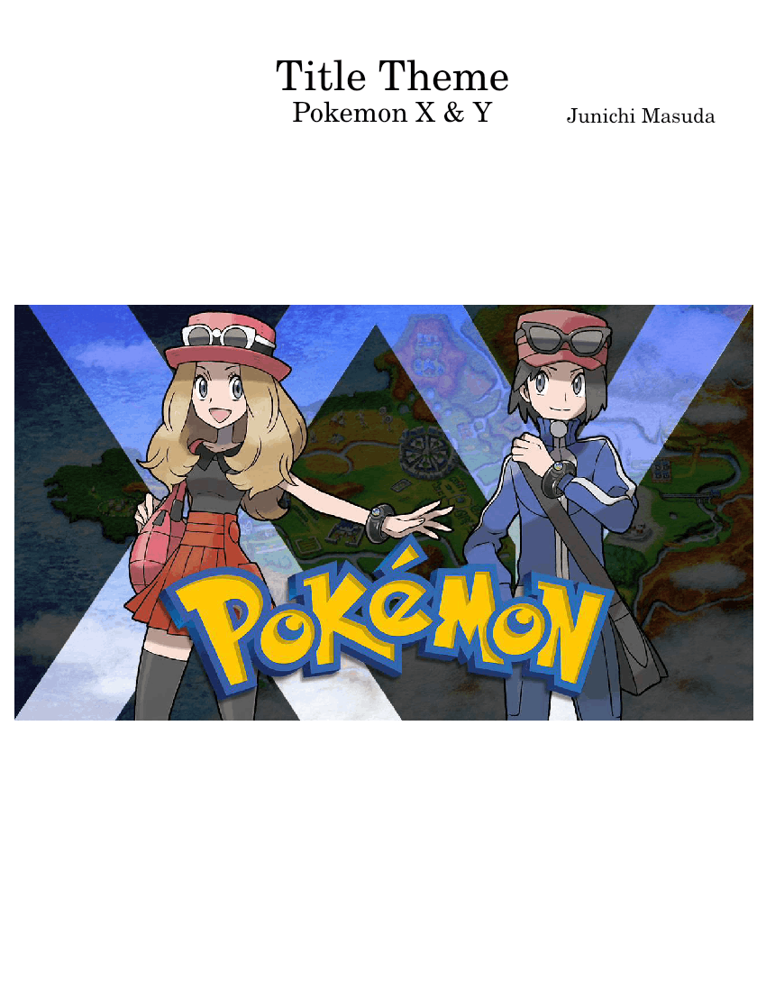 Pokémon X&Y Title Theme Sheet music for Tuba, Trombone tenor, Trombone ...