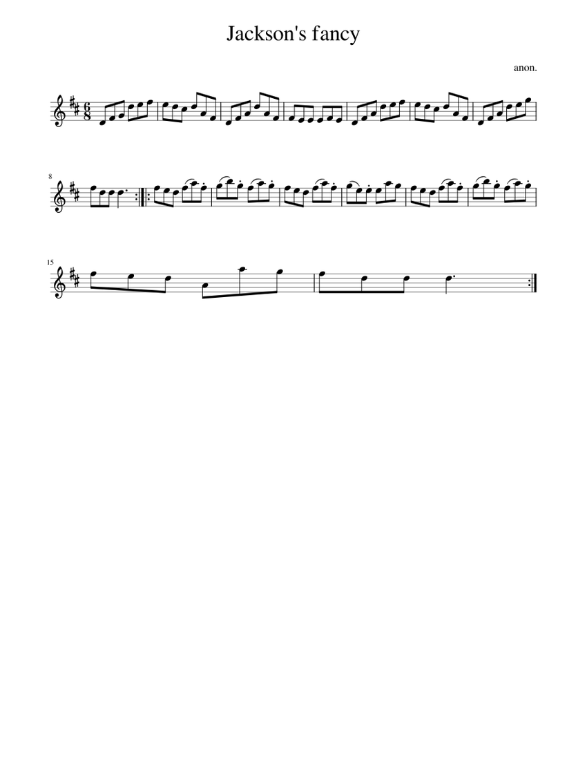 Jackson's fancy Sheet music for Piano (Solo) | Musescore.com