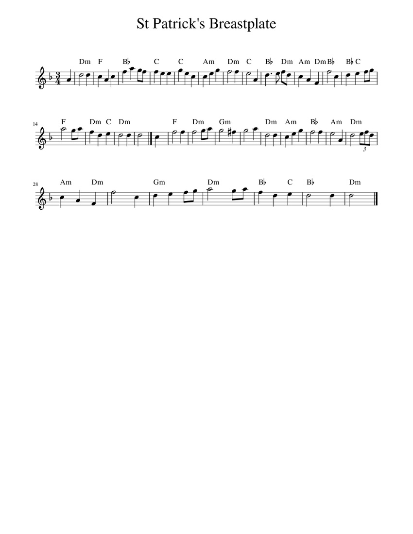 St Patrick's Breastplate Sheet music for Piano (Solo) Easy | Musescore.com