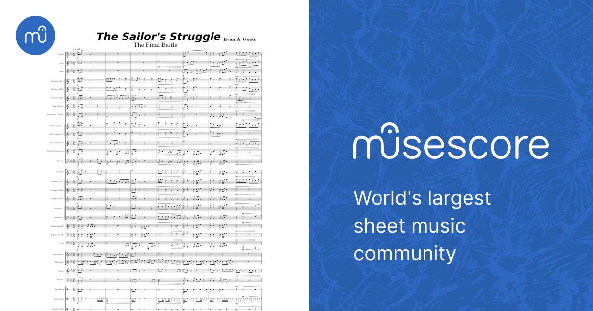 The Sailor's Struggle Sheet Music for Trombone, Tuba, Flute, Oboe ...