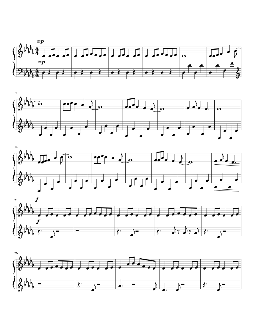 TheFatRat - Never Be Alone (Tasty Release) (For Piano) Sheet music for Piano (Solo) Easy ...