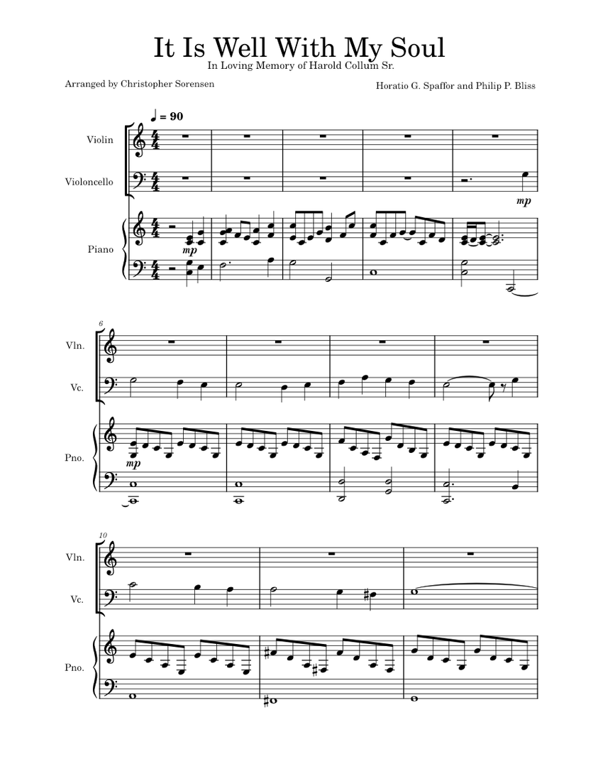 It is well with my soul – Horatio Spafford It Is Well With My Soul ...