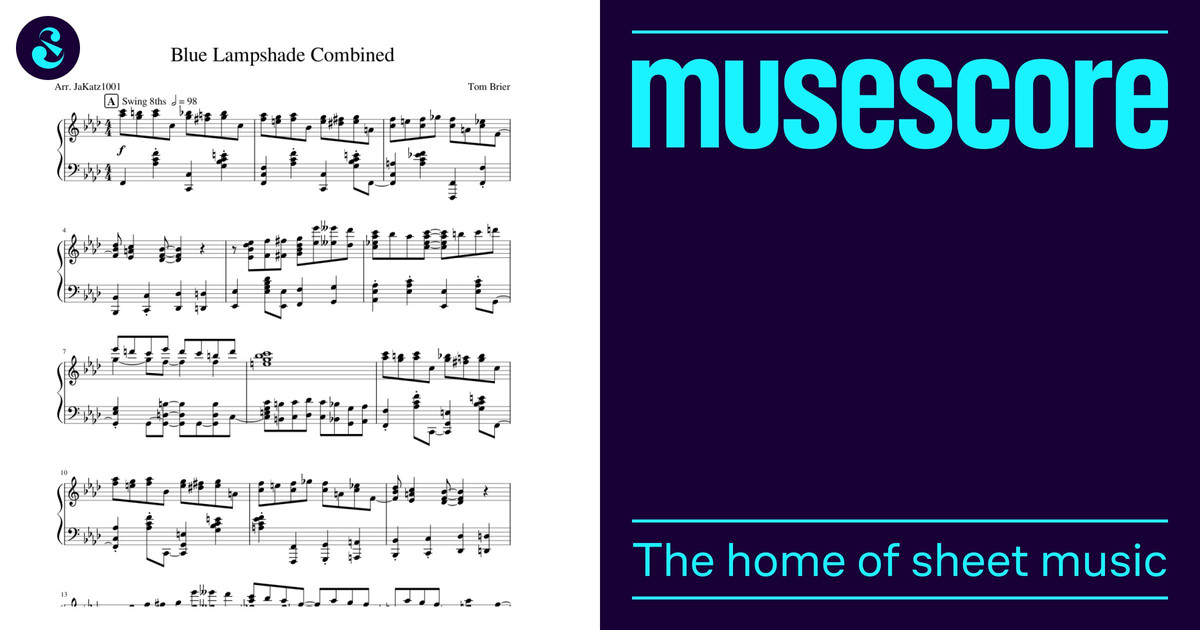 Blue Lampshade – Tom Brier Sheet Music for Piano (Solo) | MuseScore.com
