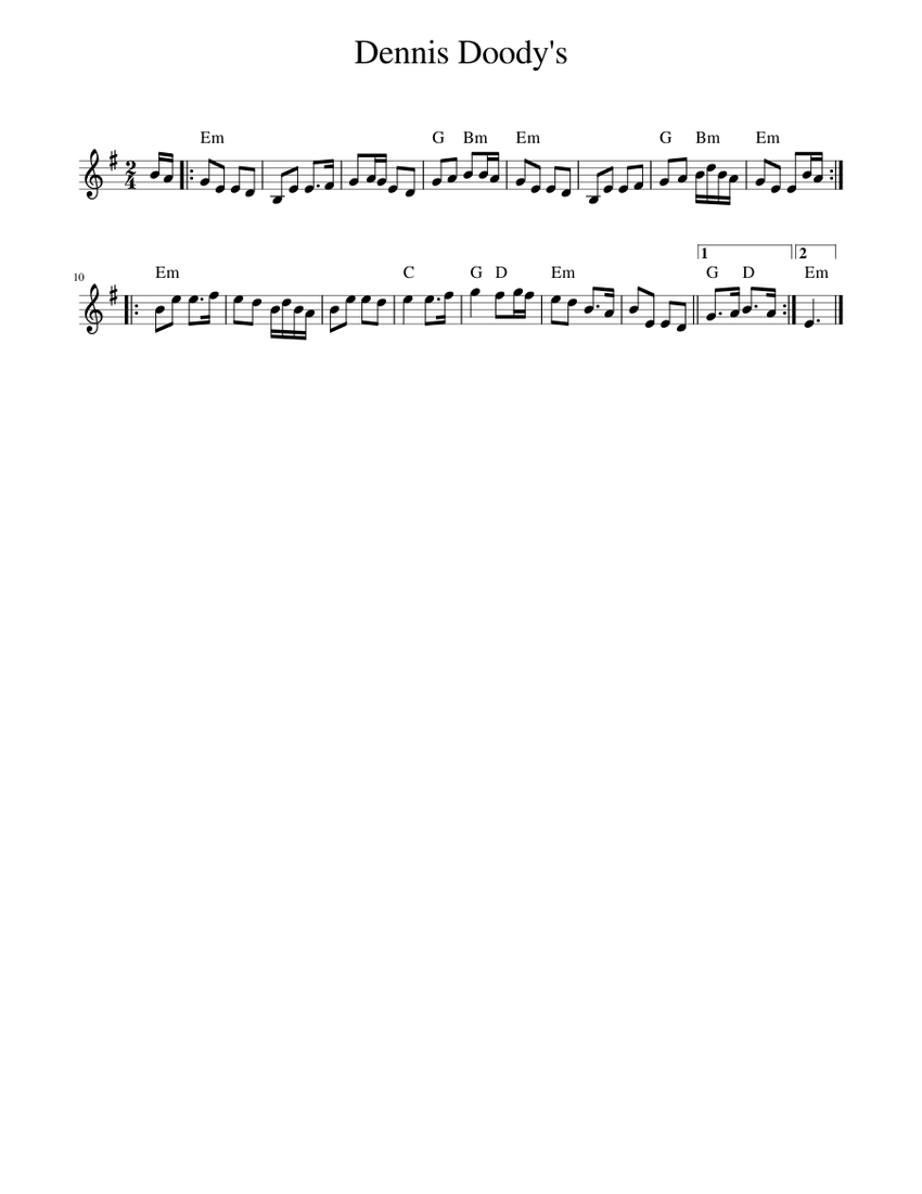Dennis Doody's Sheet music for Piano (Solo) Easy | Musescore.com