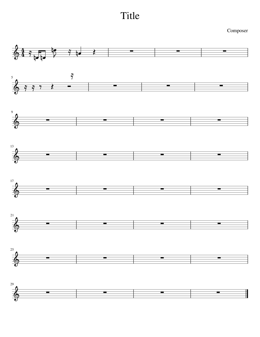 Sans Sheet music for Piano (Solo) | Musescore.com