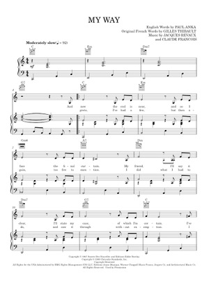 My Way – Frank Sinatra Sheet Music for Piano (Solo) | MuseScore.com