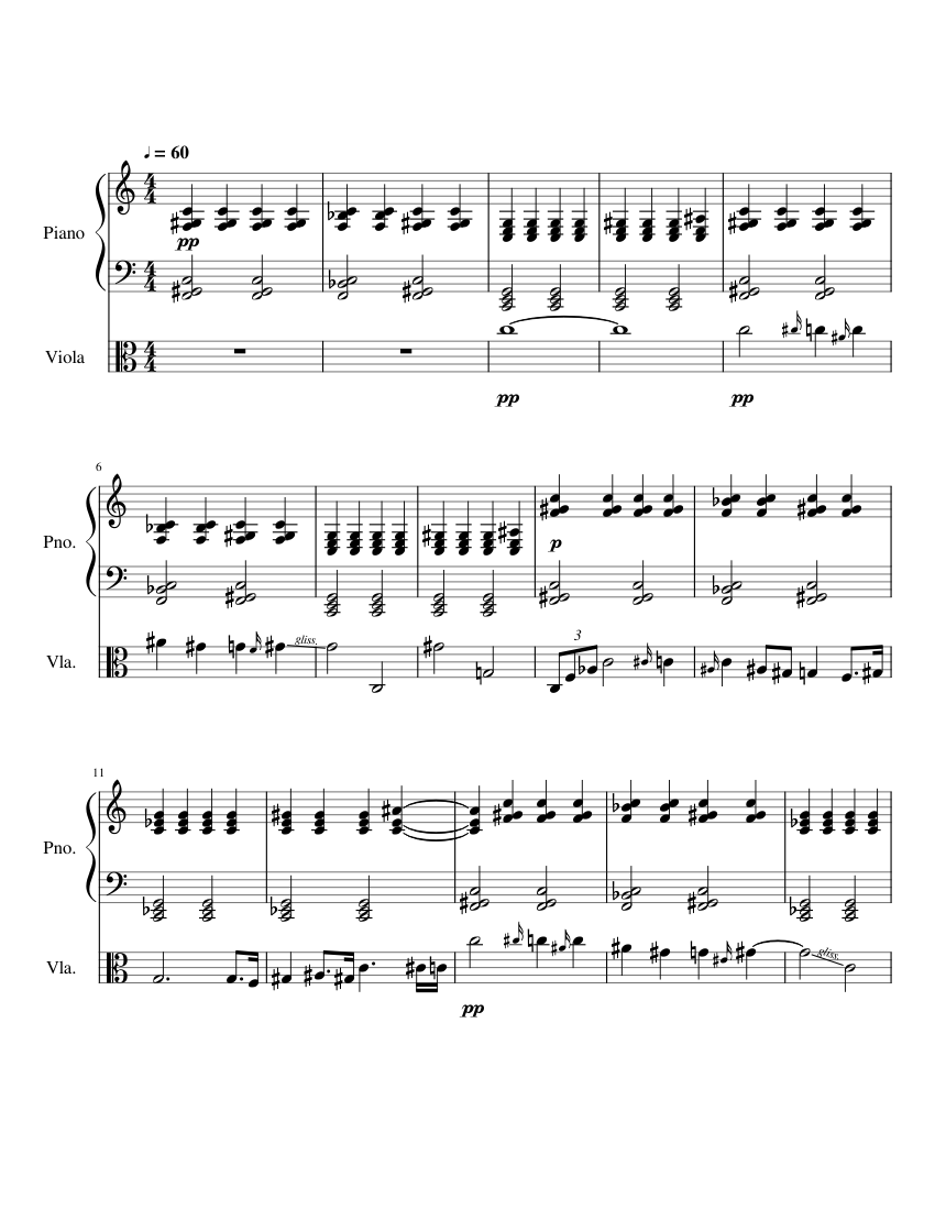 rafaf Sheet music for Piano, Viola (Solo) | Musescore.com