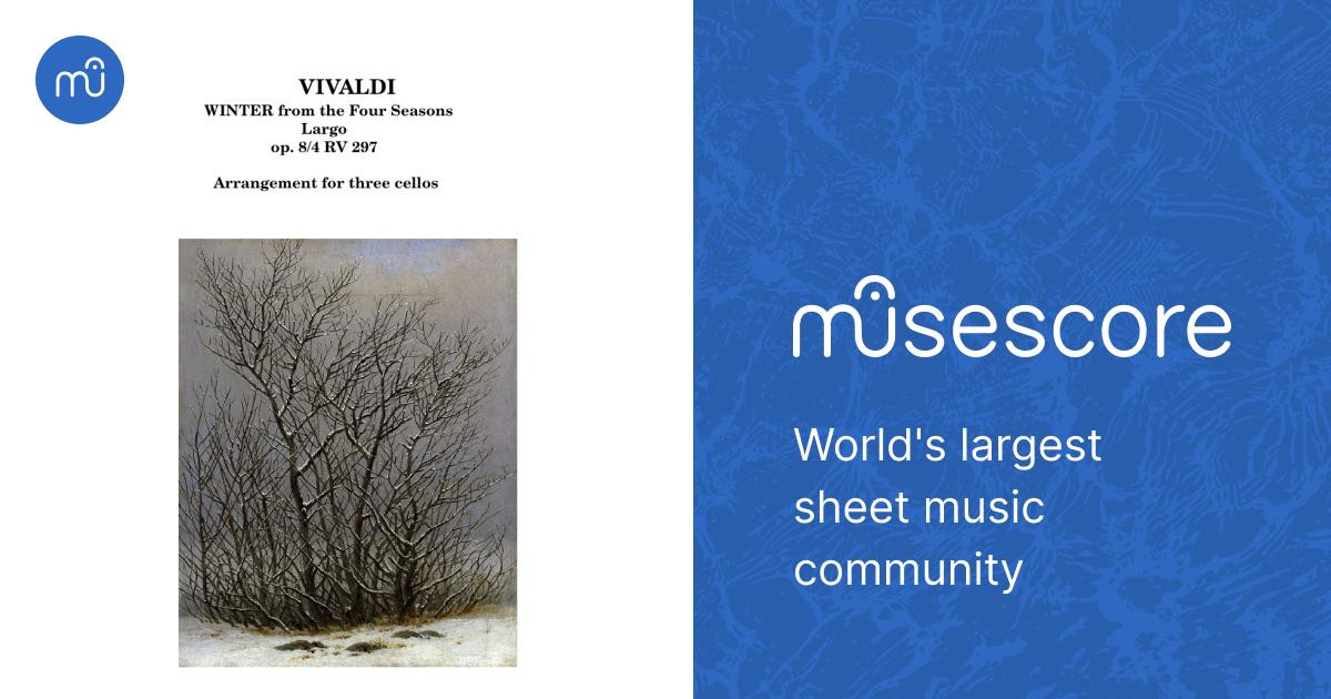 The four seasons - winter – Antonio Vivaldi Sheet Music for Cello ...