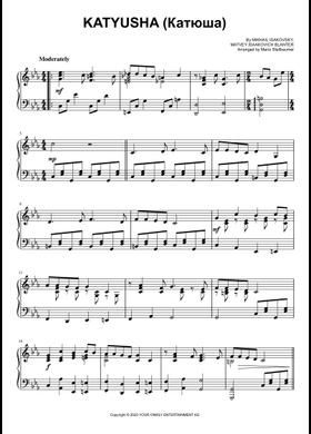 Katyusha Song Katyusha – Russian Folk Music (喀秋莎) Arranged By