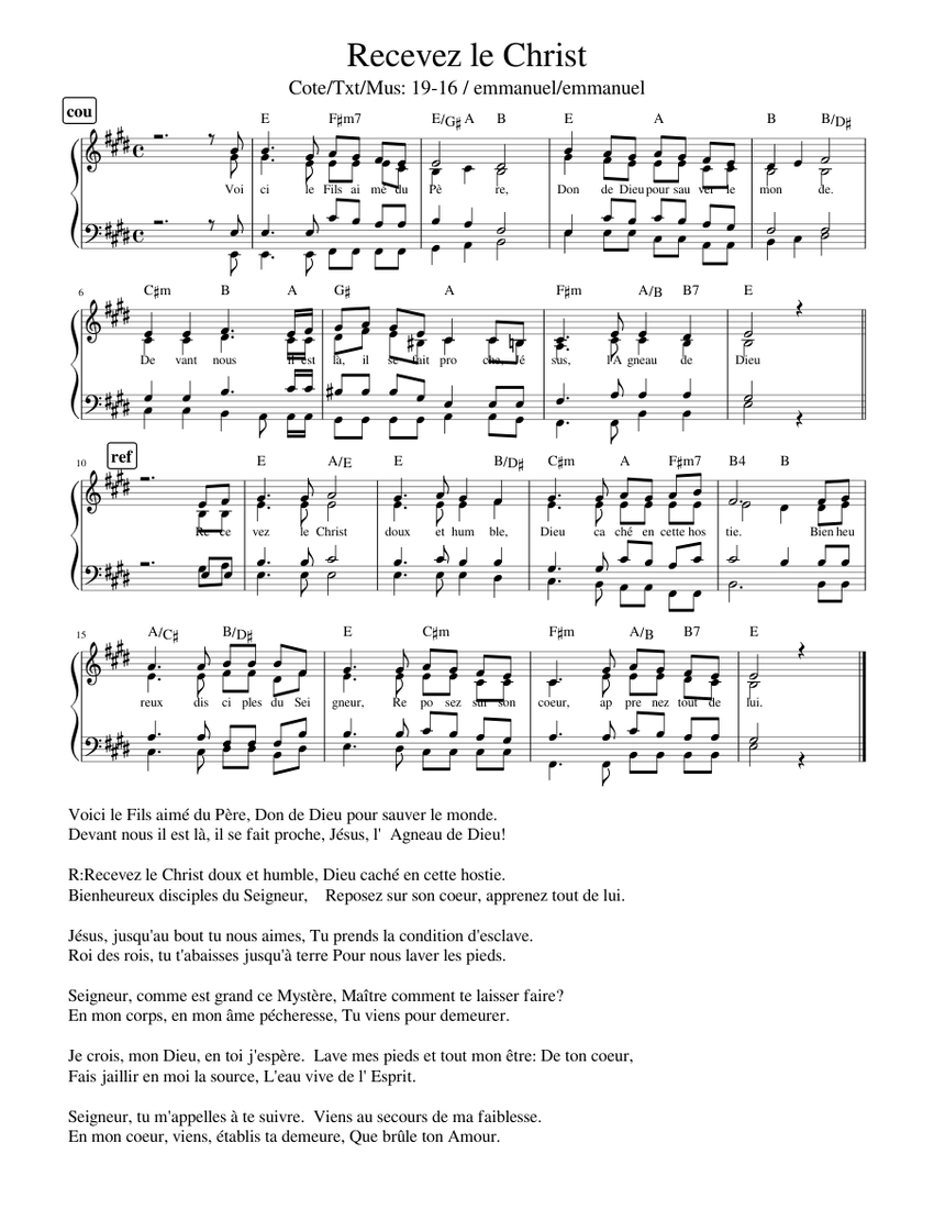 Recevez_le_Christ-19_16-DP-S – emmanuel - piano tutorial