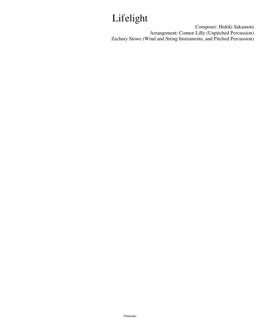 Lifelight Sheet music for Trombone, Euphonium, Tuba, Flute & more ...