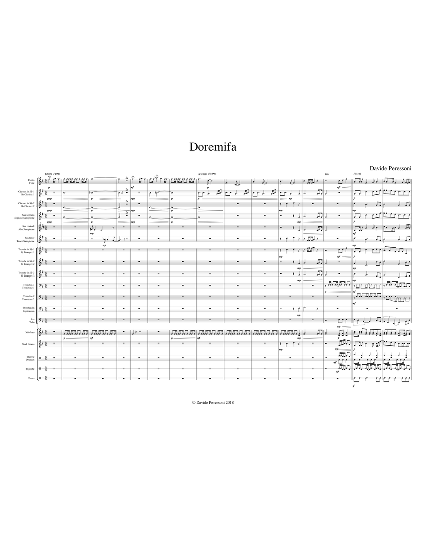 Doremifa Sheet music for Trombone, Euphonium, Tuba, Flute & more ...