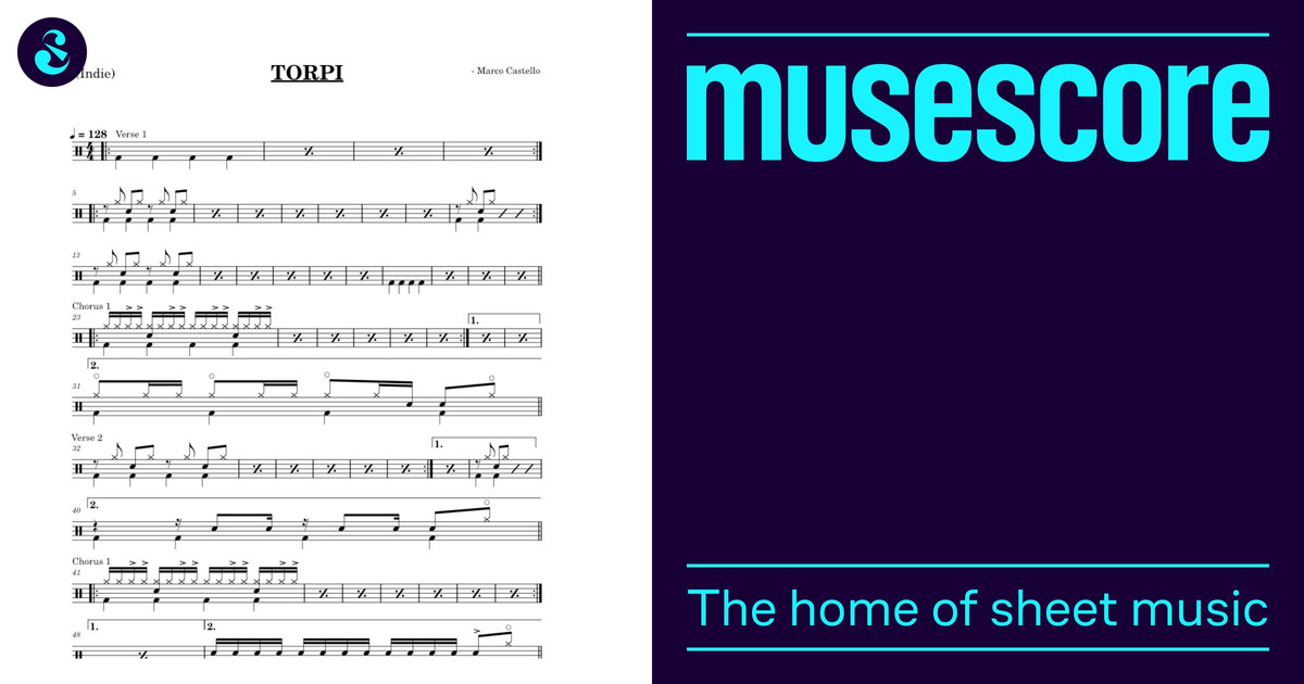 Torpi – Marco Castello Sheet music for Drum group (Solo) | Musescore.com