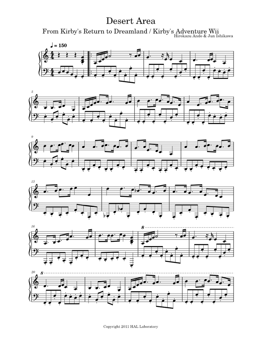 Desert Area - Kirby's Return to Dreamland / Kirby's Adventure Wii ...