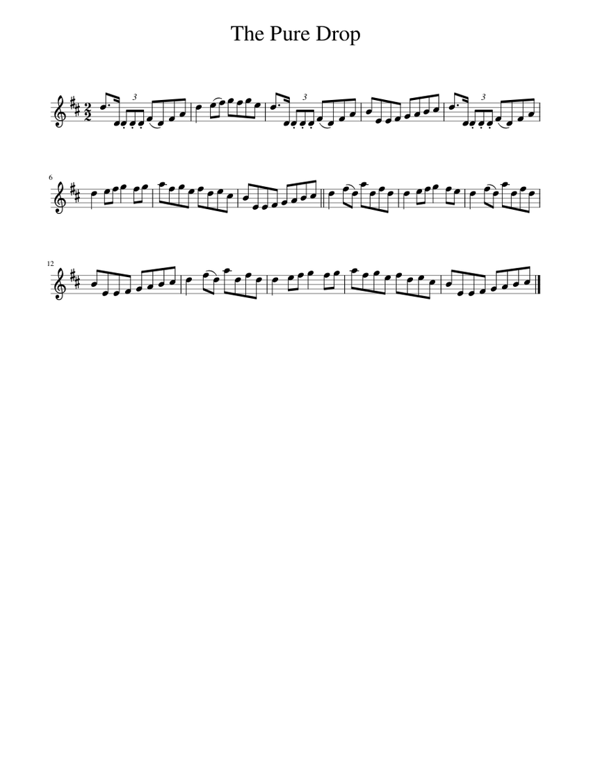 The Pure Drop Sheet music for Piano (Solo) Easy | Musescore.com