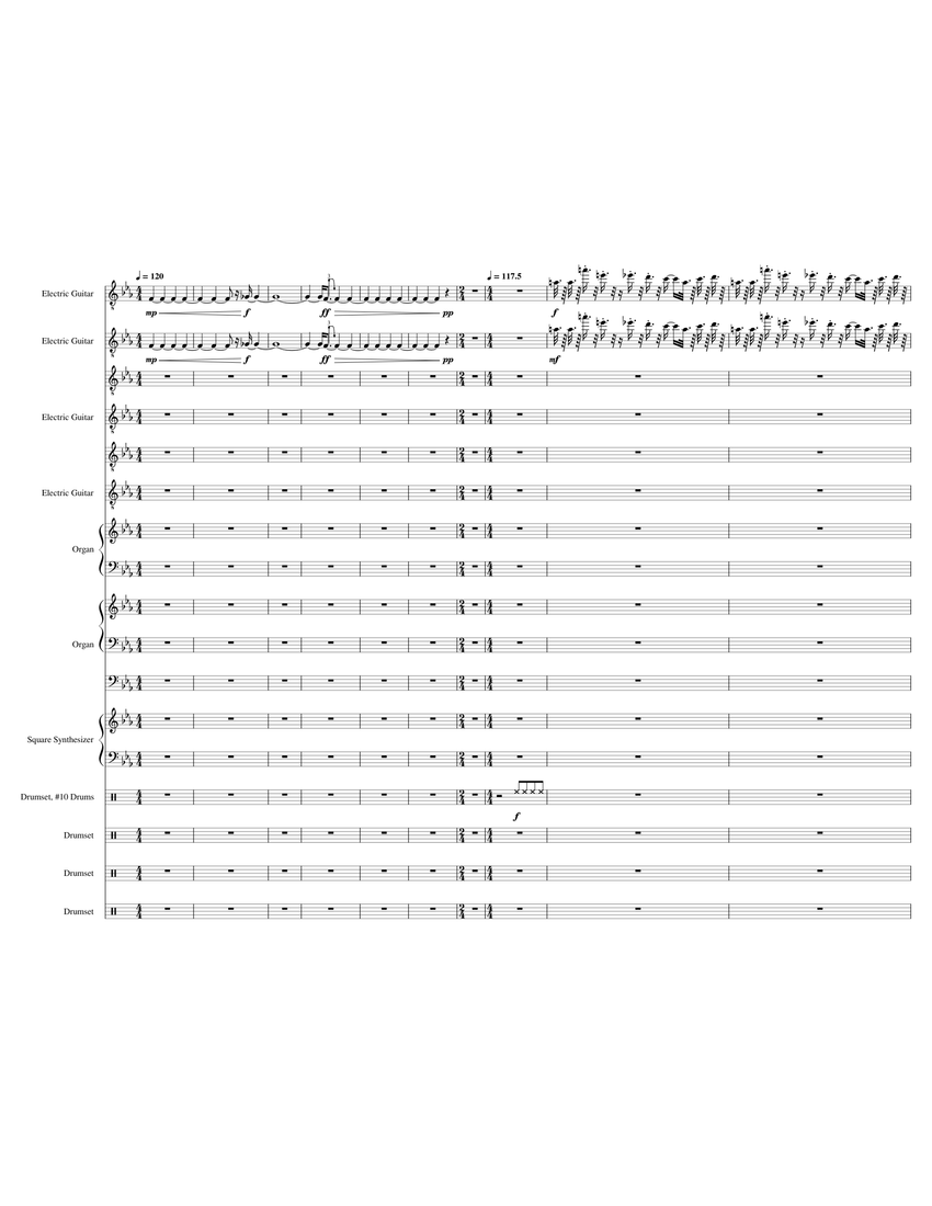 EarthBound Halloween Hack - Dr Andonuts Rage (Megalovania) Sheet music ...