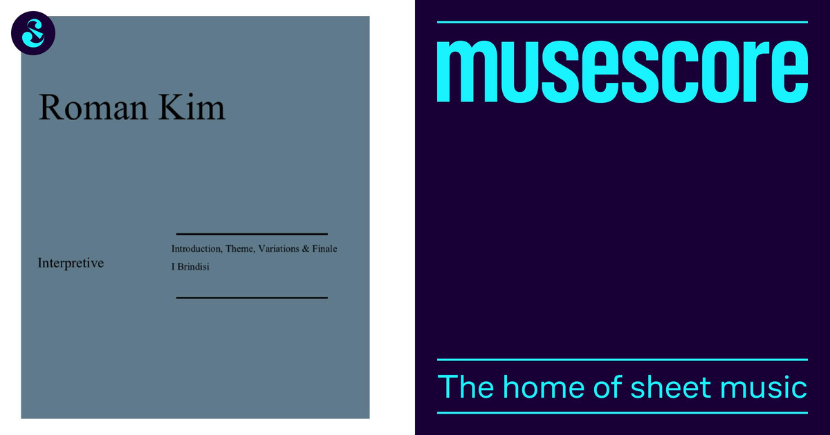 I Brindisi – Roman Kim Sheet Music for Violin (Solo) | MuseScore.com