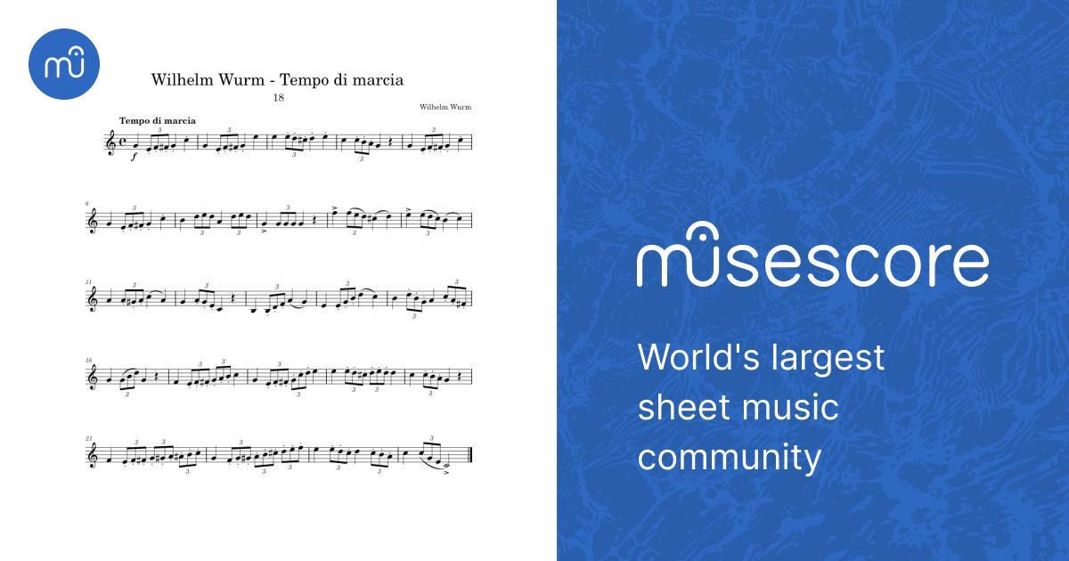 45 Easy Etudes – Wilhelm Wurm Sheet Music for Trumpet other (Solo ...