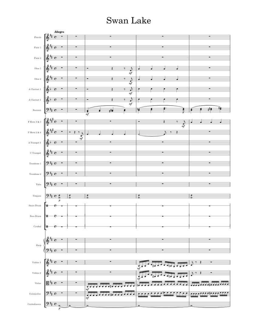 Swan Lake (ballet), Op.20 – Pyotr Ilyich Tchaikovsky Tchaikovsky - Swan ...