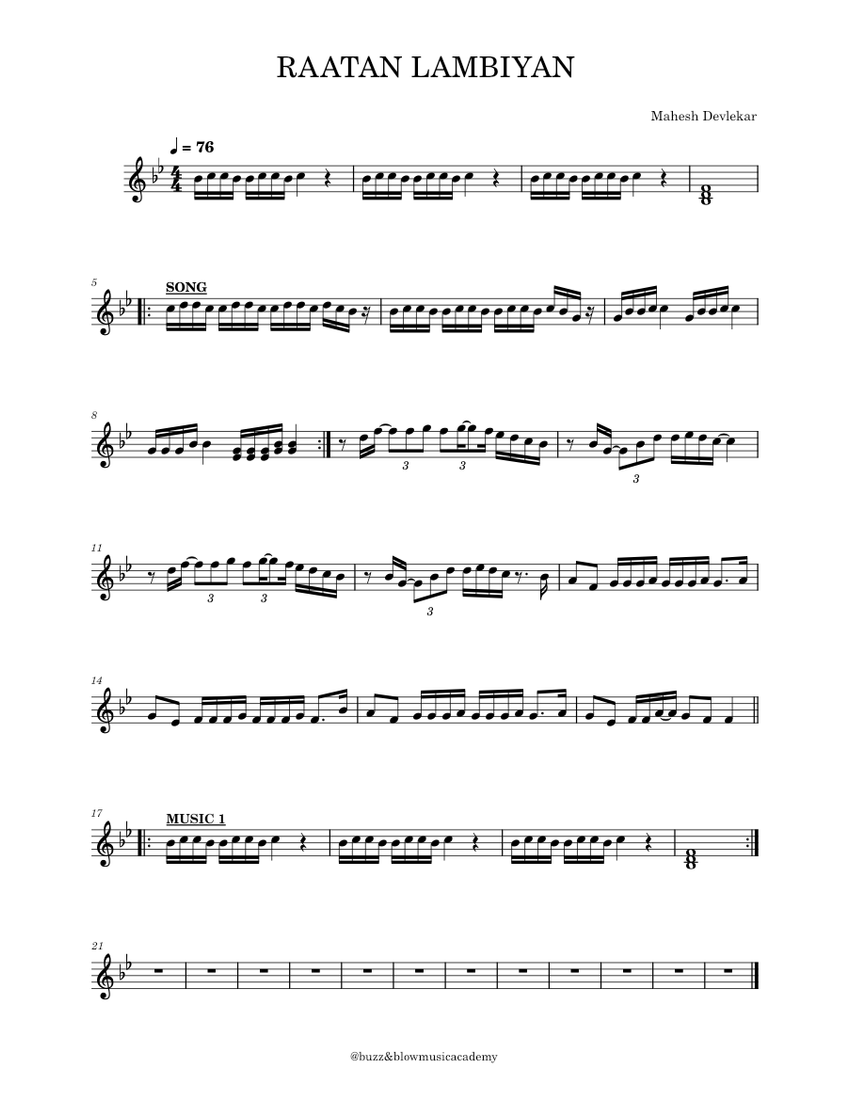 Hindi song Sheet Music for Piano (Solo) easy | MuseScore.com