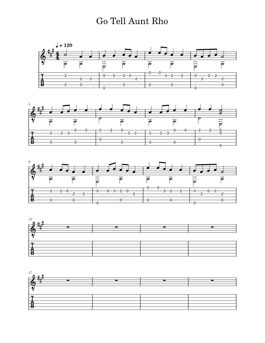 Go tell aunt rhody – Jean-Jacques Rousseau. Go_Tell_Aunt_Rho Sheet ...