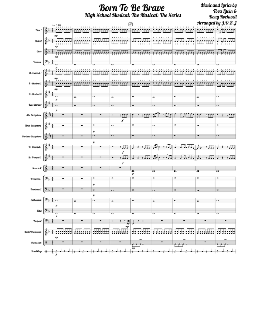 Born To Be Brave HSMTMTS| Band - piano tutorial