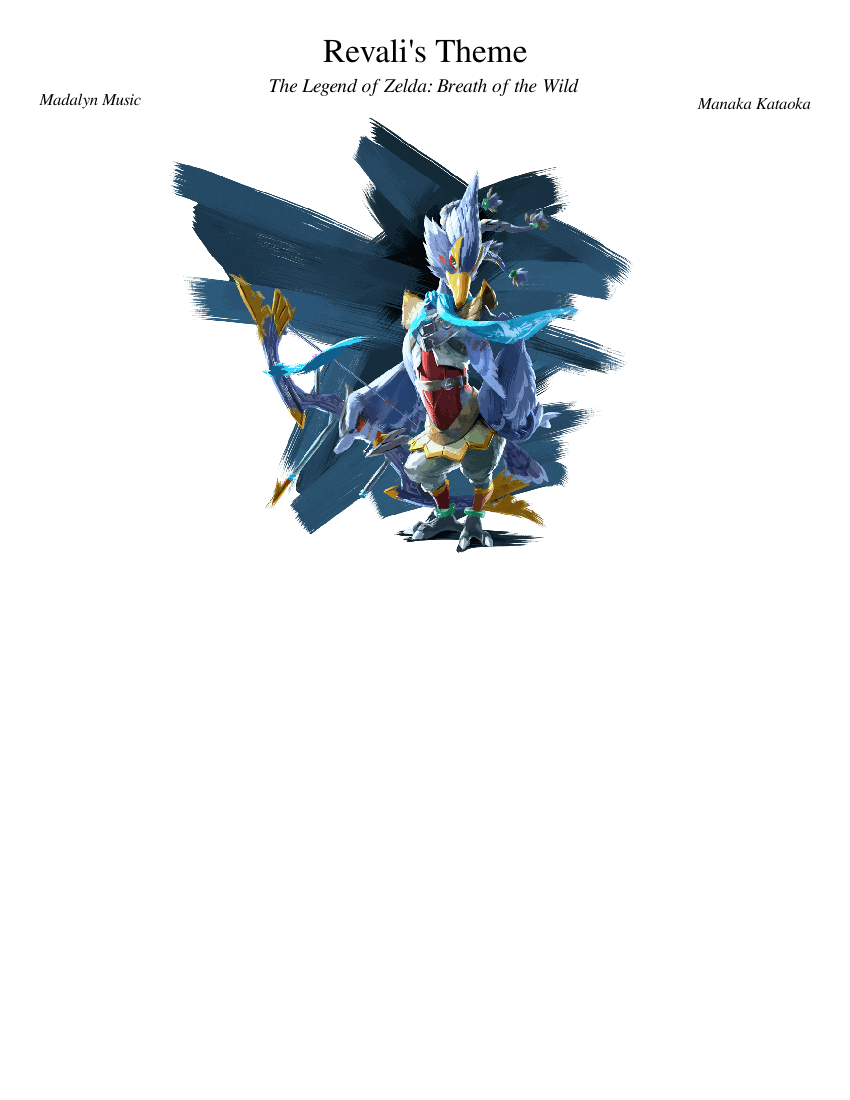 Revali's Theme- The Legend of Zelda: Breath of the Wild Sheet Music for Piano, Accordion, Oboe ...