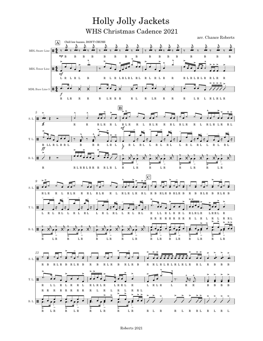 Holly Jolly Jackets - piano tutorial