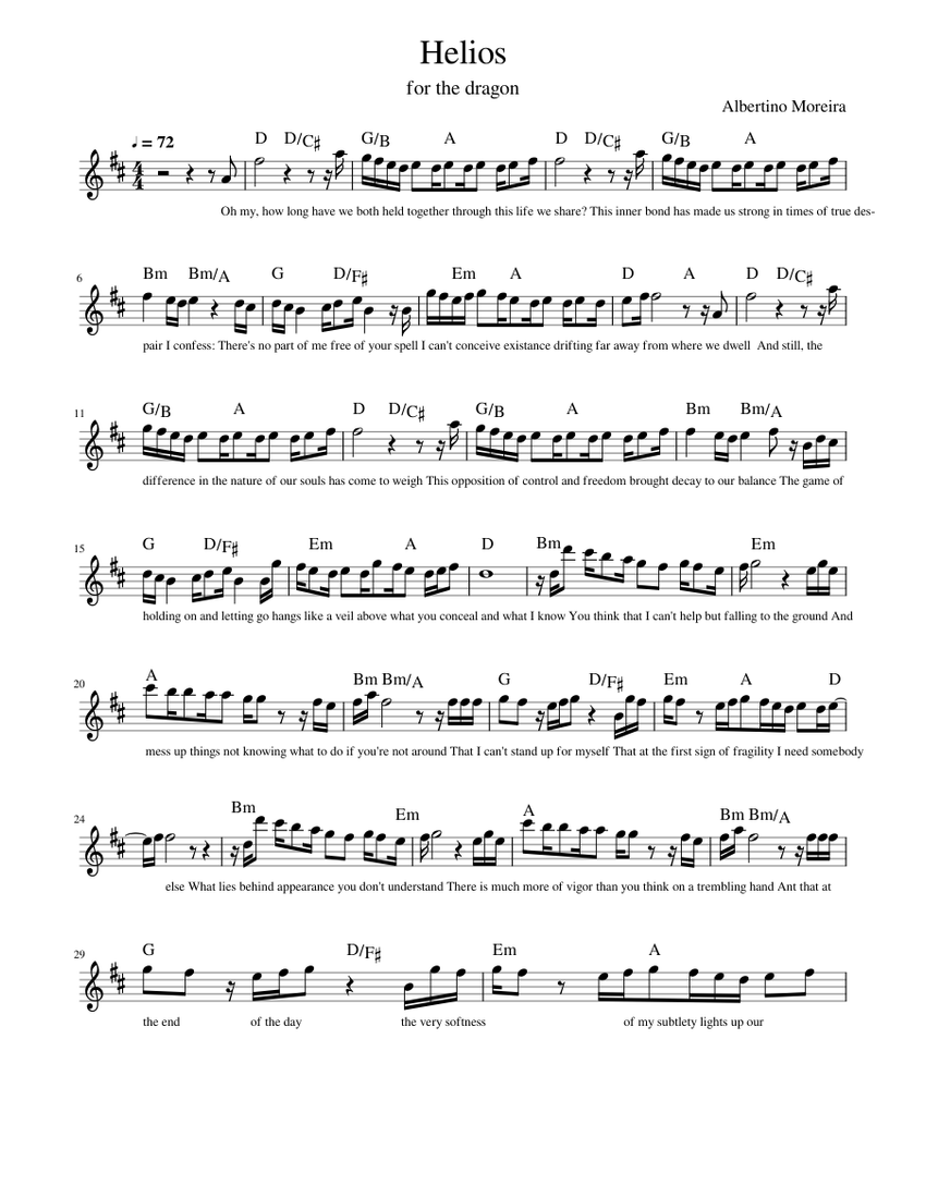 Helios Sheet music for Piano (Solo) Easy | Musescore.com
