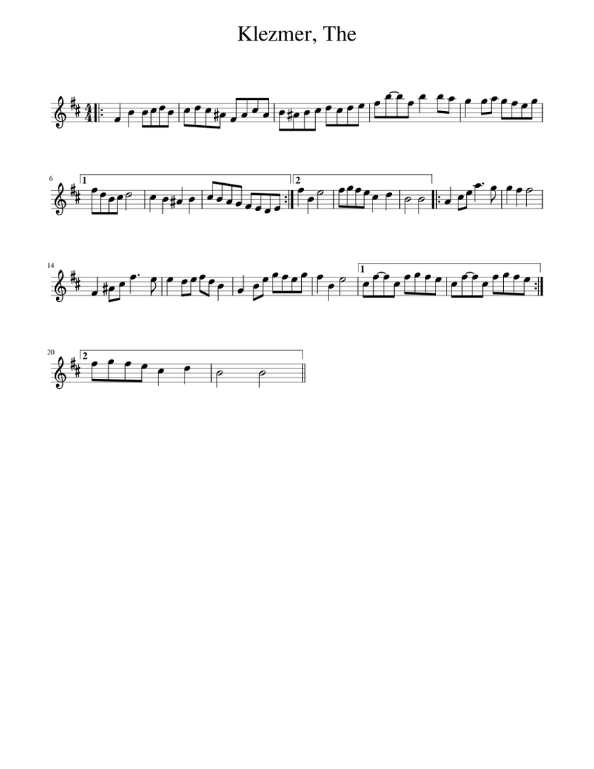 The Klezmer Sheet music for Piano (Solo) Easy | Musescore.com