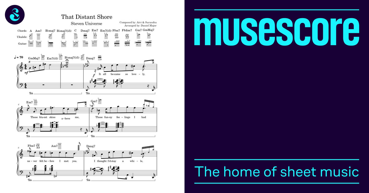 That Distant Shore - Steven Universe (Lyrics/chords) Sheet Music for ...