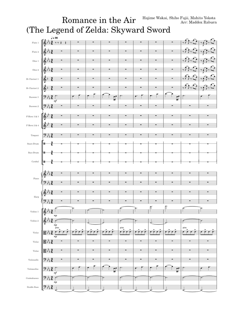 Romance In the Air – Koji Kondo Romance In the Air Composed by Koji Kondo from The Legend of ...