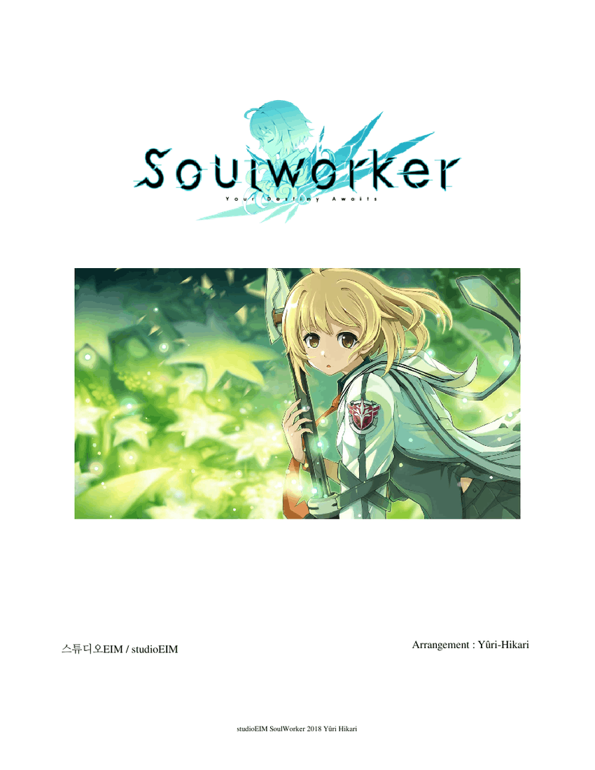 SoulWorker Main Theme Sheet music for Piano (Solo) | Musescore.com