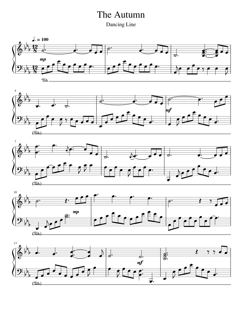 The Autumn Sheet music for Piano (Solo) | Musescore.com