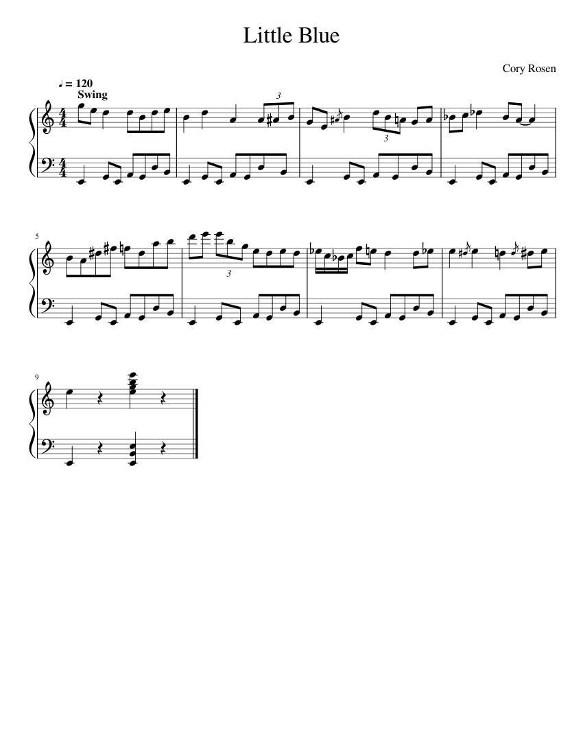 Ostinato Sheet Music for Piano (Solo) easy | MuseScore.com