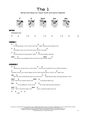 taylor swift guitar chords back to december