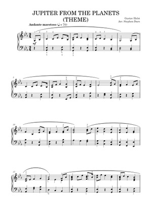 Jupiter, Bringer of Jollity - Gustav Holst Sheet Music for Violin (Solo ...