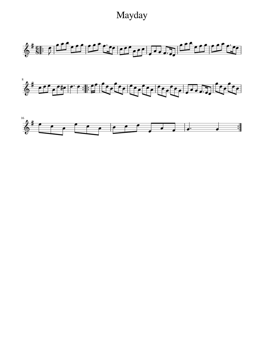 Mayday Sheet music for Piano (Solo) Easy | Musescore.com