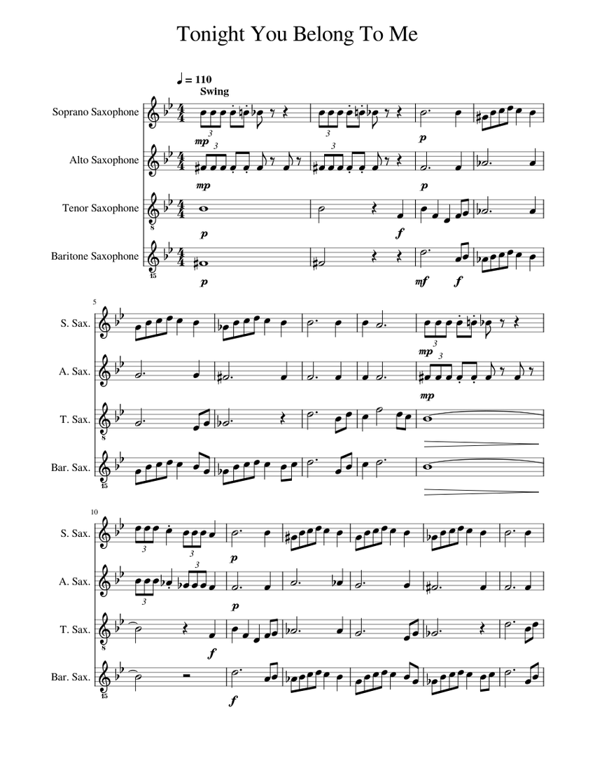 Tonight you belong to me – Patience & Prudence Sheet music for ...