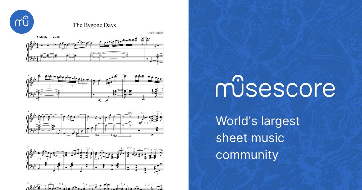 The Bygone Days Sheet Music for Piano (Solo) | MuseScore.com