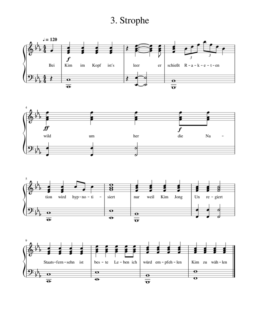 3. Strophe Sheet music for Piano (Solo) | Musescore.com