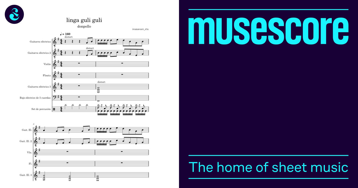 lingaguli Sheet music for Flute, Violin, Guitar, Bass guitar & more ...