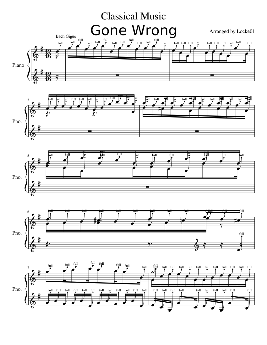 Classical Music Gone Wrong Sheet music for Piano (Solo) | Musescore.com