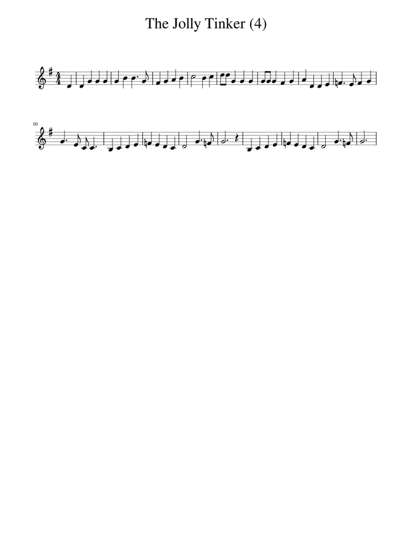 The Jolly Tinker (4) Sheet music for Piano (Solo) | Musescore.com
