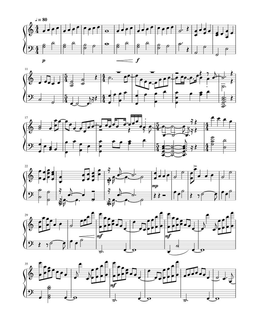 Danny - C418 Sheet Music for Piano (Solo) | MuseScore.com